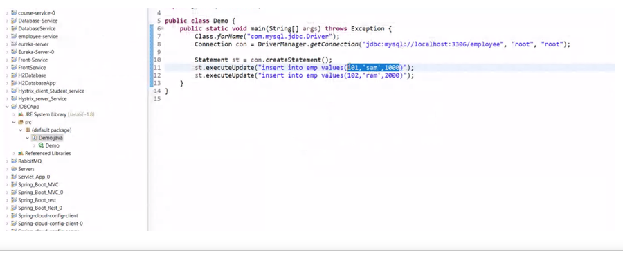Solved JDBC Driver & SQL Do 5a, 5b, 5c, 5d. Show code and | Chegg.com