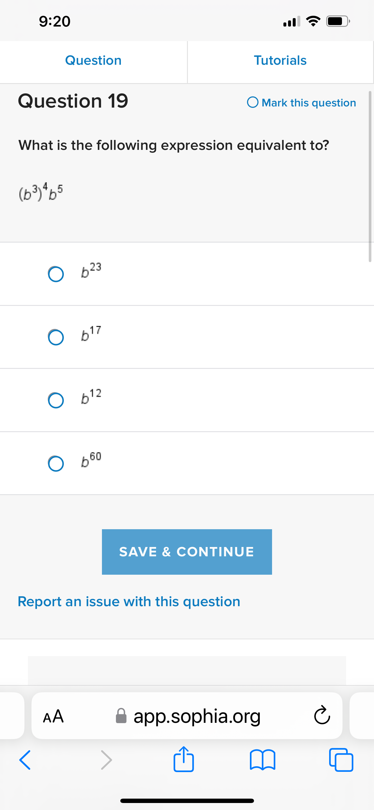Solved Question 19What is the following expression | Chegg.com