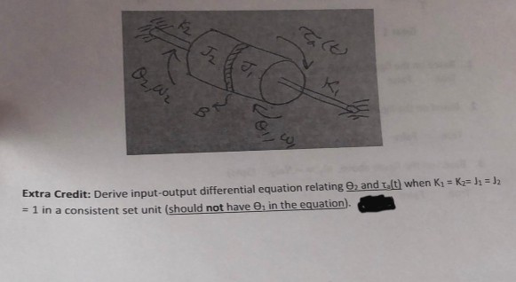 Solved ww2 Extra Credit: Derive input-output differential | Chegg.com Solved ww2 Extra Credit: Derive input-output differential | Chegg.com