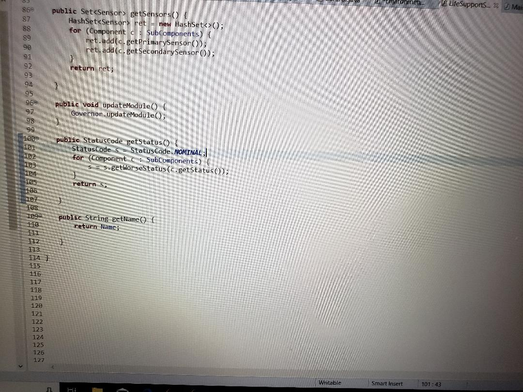 Solved Debug Space shuttle in Java. Consists of public | Chegg.com
