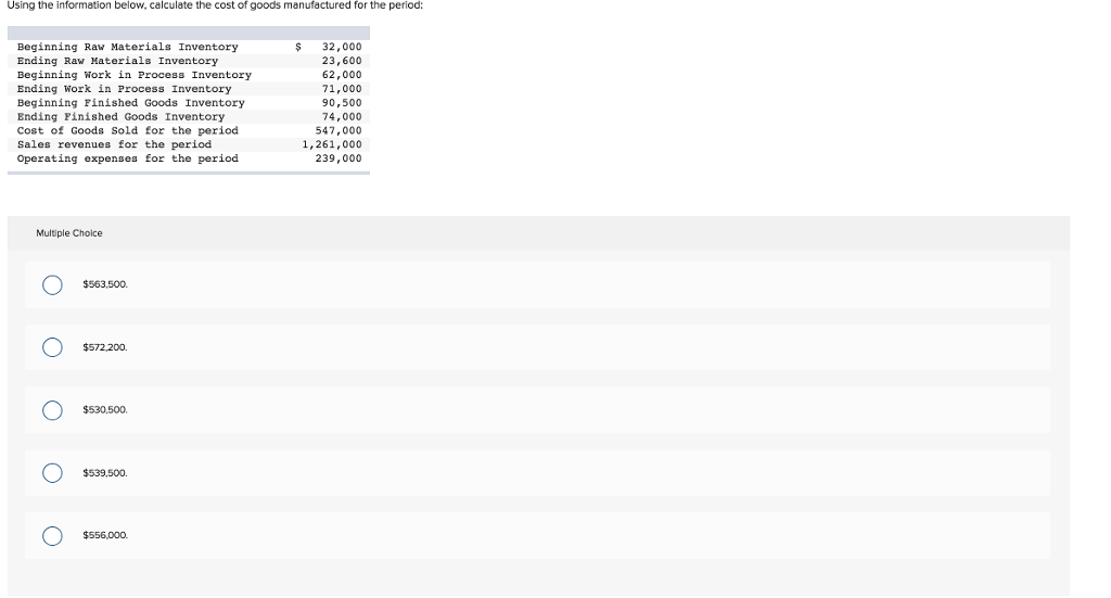 Solved Using the information below, calculate the cost of | Chegg.com