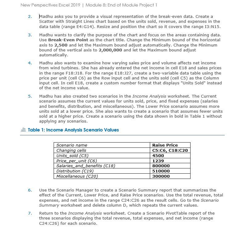 Solved New Perspectives Excel 2019 | Module 8: End of Module | Chegg.com
