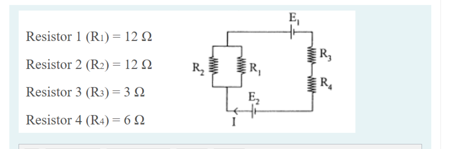 Solved Calculate the combined resistance (the equivalent | Chegg.com