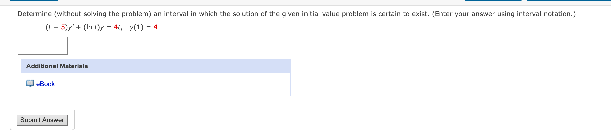 Solved Determine Without Solving The Problem An Interval 1418