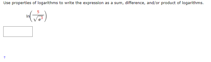 Solved Use properties of logarithms to write the expression | Chegg.com