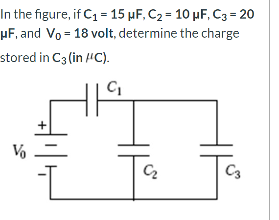 Solved In the figure, if C1 = 15 pF, C2 = 10 pF, C3 = 20 MF, | Chegg.com