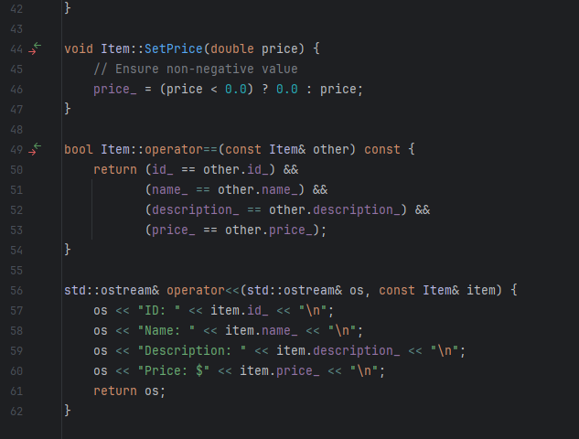 Solved void Item: SetPrice (double price) \{ // Ensure | Chegg.com