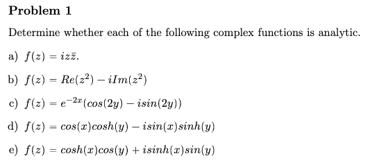 Solved Determine whether each of the following complex | Chegg.com