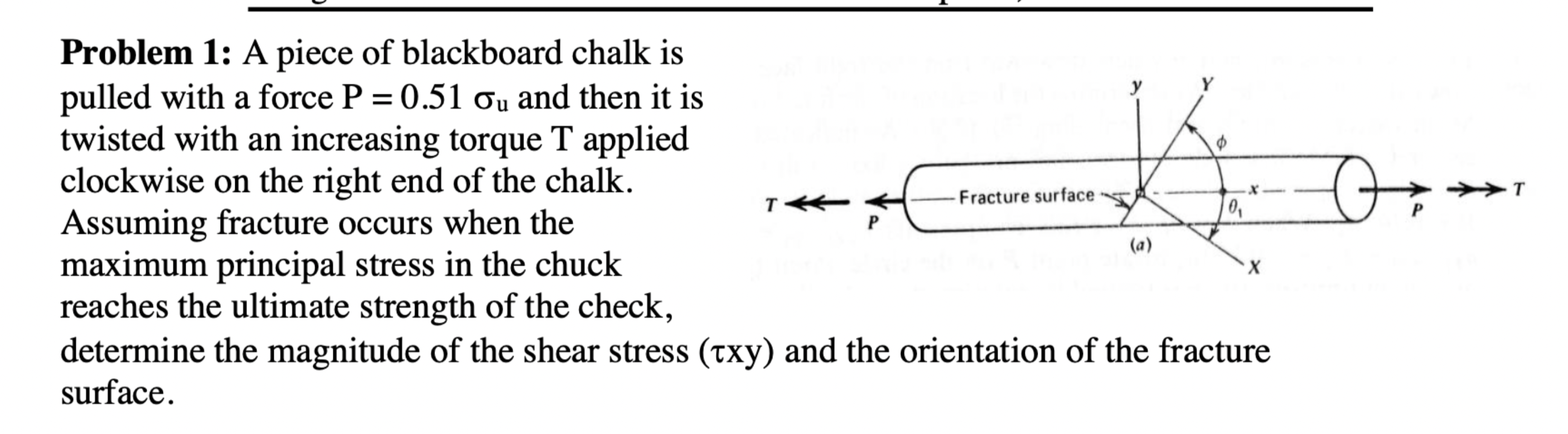 Solved Problem 1: A piece of blackboard chalk is pulled with | Chegg.com
