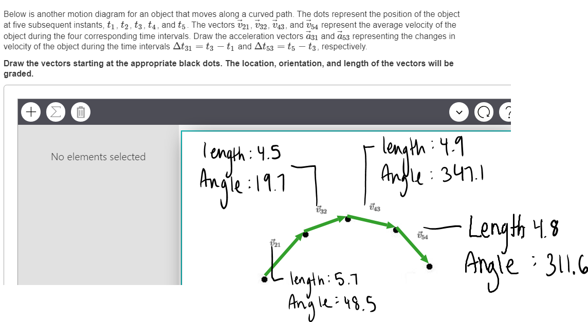 Solved Below is another motion diagram for an object that | Chegg.com