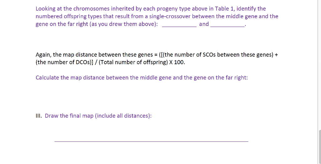 Solved I. Determining single-crossovers (SCOs), | Chegg.com