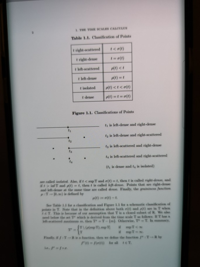 Solved CHAPTER The Time Scales Calculus 1.1. Basie | Chegg.com