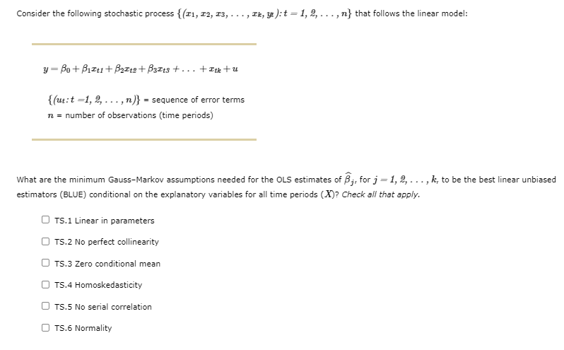 Solved Consider the following stochastic process {(11, 12, | Chegg.com