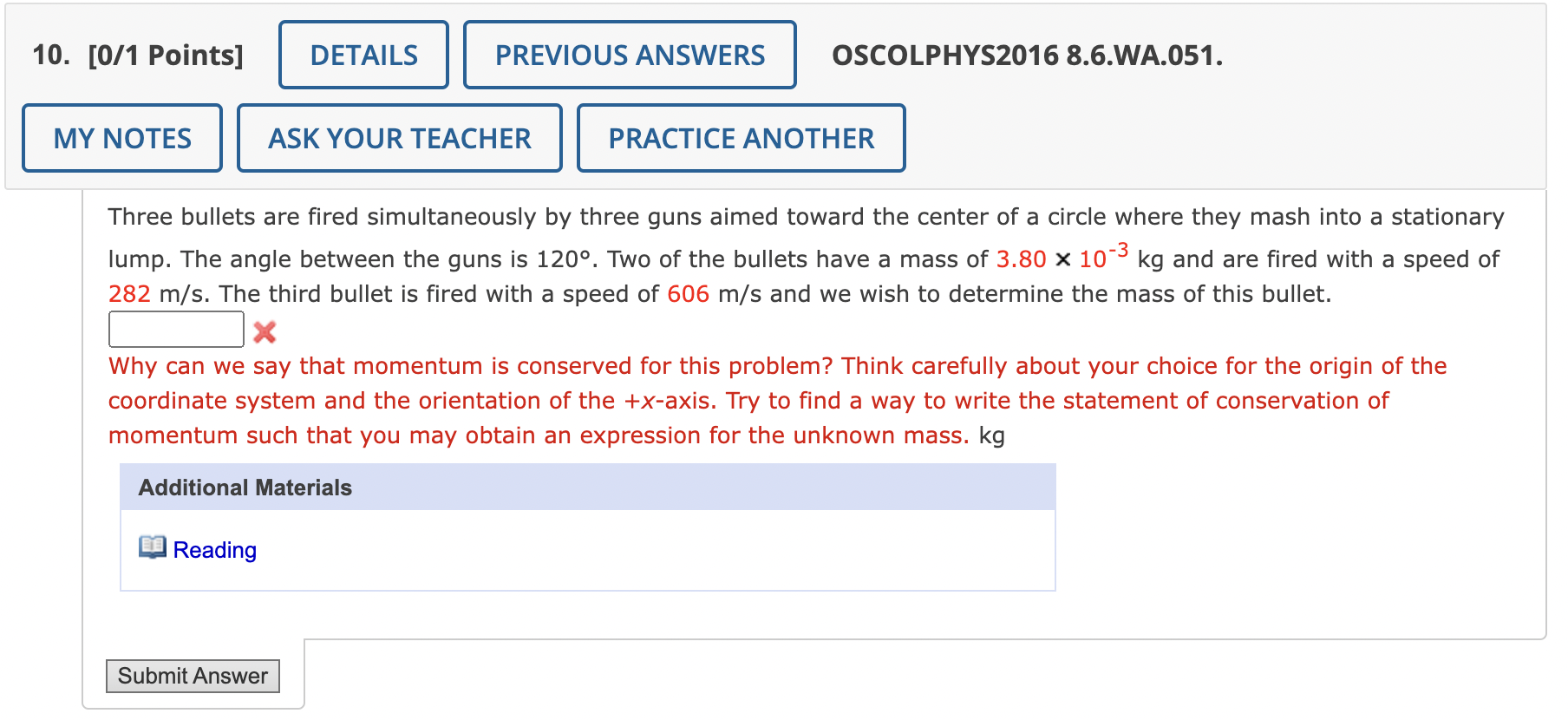 Solved Three bullets are fired simultaneously by three guns | Chegg.com