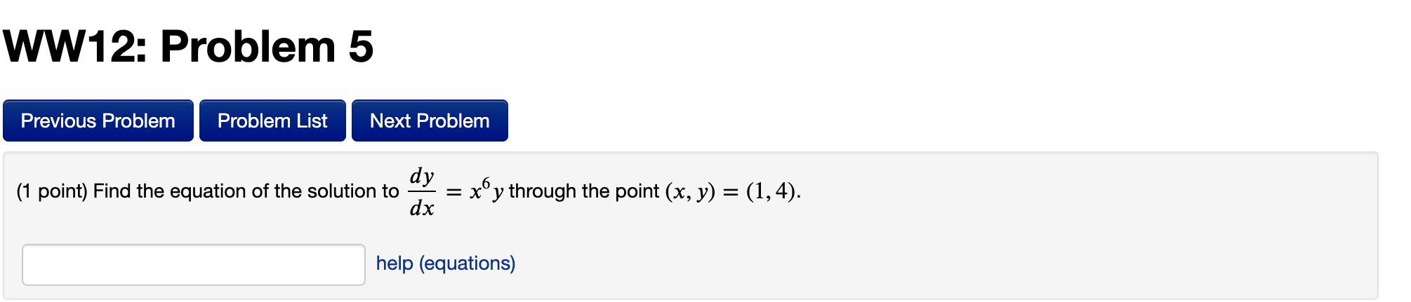 Solved WW12: Problem 4 Previous Problem Problem List Next | Chegg.com