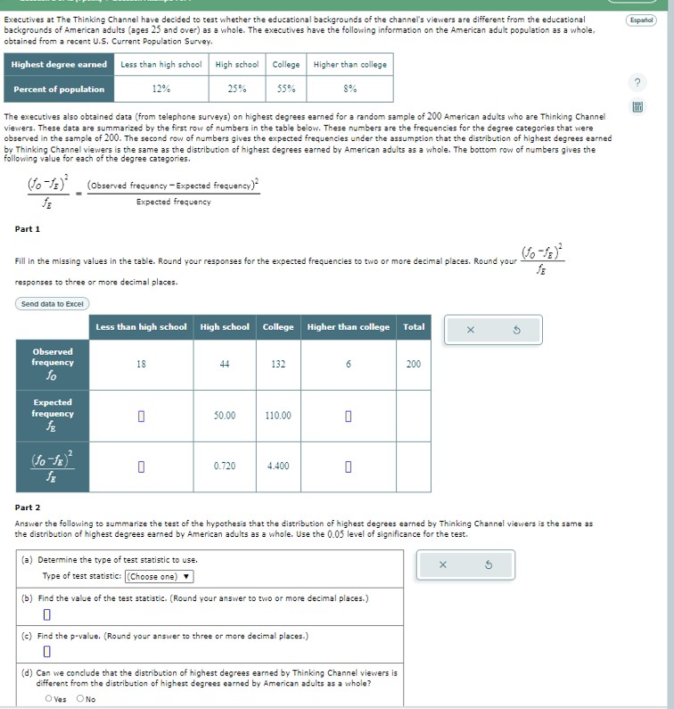 Solved Executives at The Thinking Channel have decided to | Chegg.com