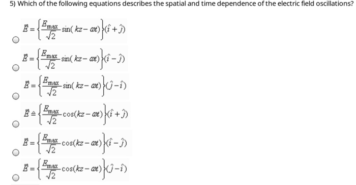 Solved 3) What is Emax, the amplitude of the electric | Chegg.com