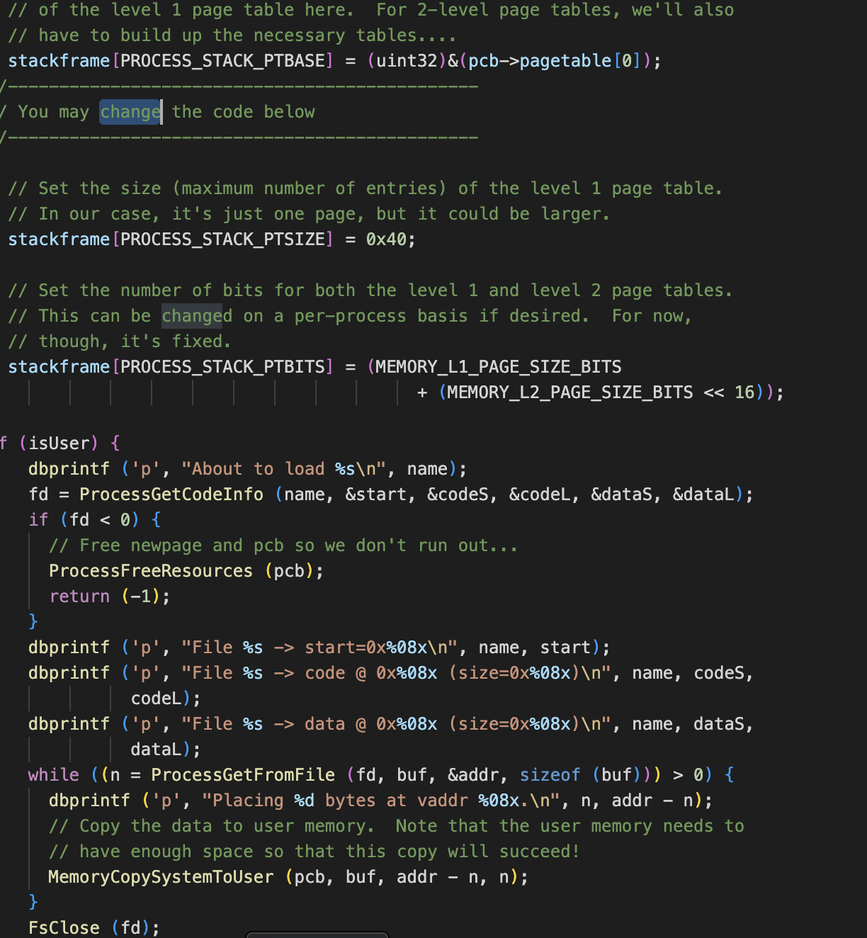 Solved Extend The One Level Dynamic Page Table