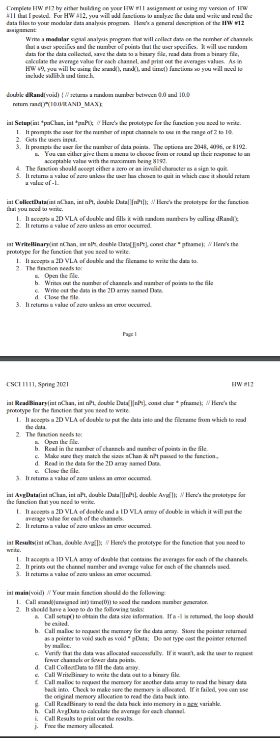 Here is my Hw11 solution // Not using a void | Chegg.com