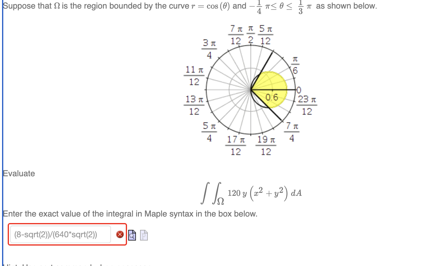 Solved Suppose that Ω is the region bounded by the curve | Chegg.com