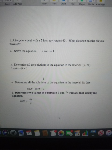 Solved Zoom Add Page Insert Table Chart Text Shape Media | Chegg.com