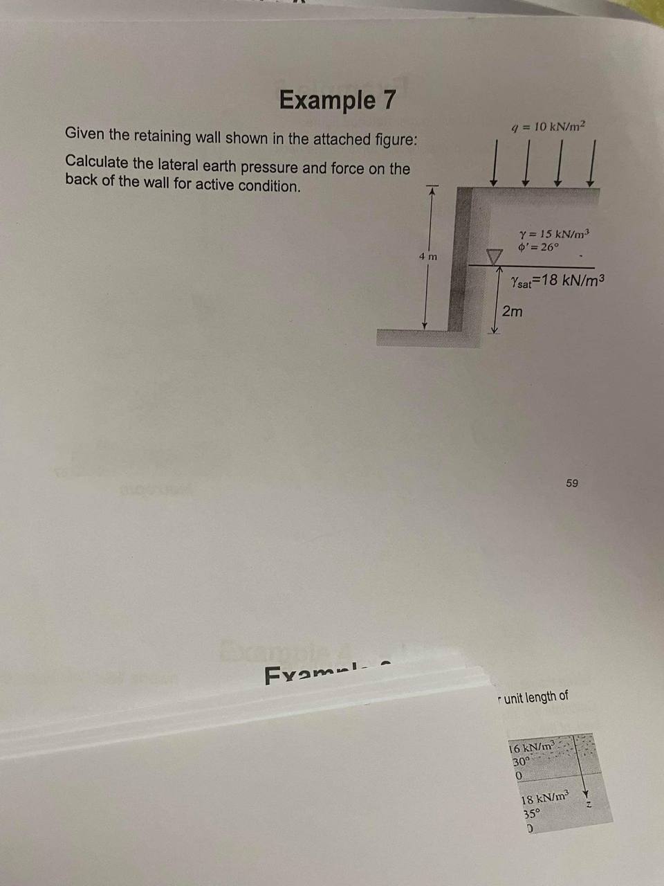 Solved Given the retaining wall shown in the attache | Chegg.com