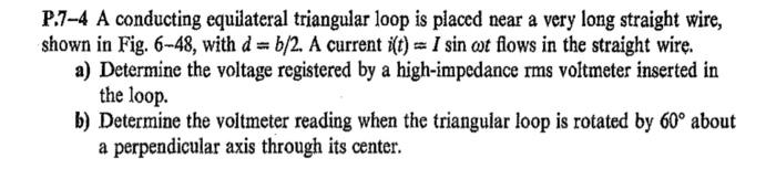 Solved FIGURE 6-48 A long, straight wire and a conducting | Chegg.com