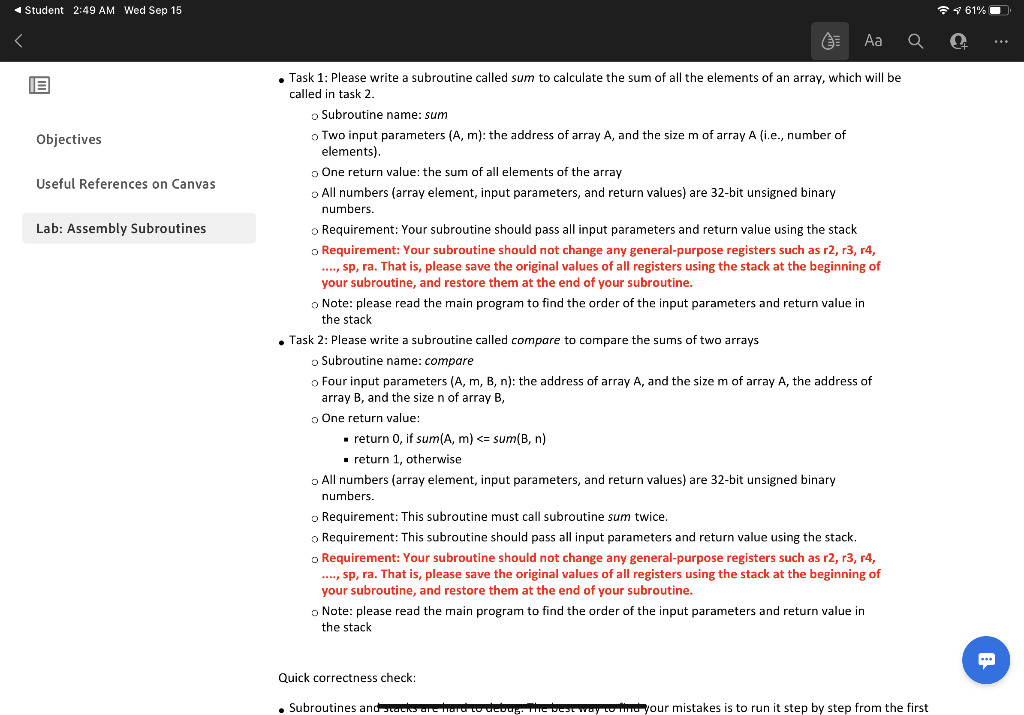 This is in Assembly for Nios 2. Write a single | Chegg.com