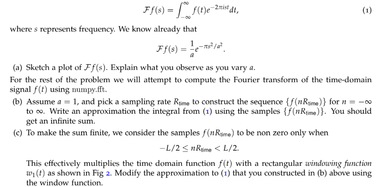 Solved Sampling and windowing For this problem, recall the | Chegg.com