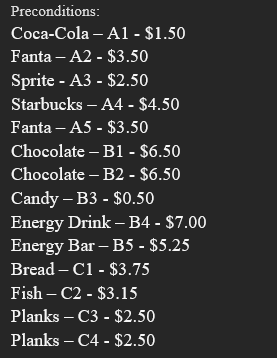 Solved Can someone please write a JAVA code for a vending | Chegg.com