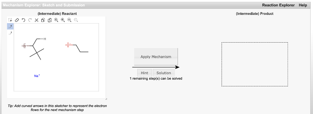(Intermediate) Product Tip: Add curved arrows in this | Chegg.com