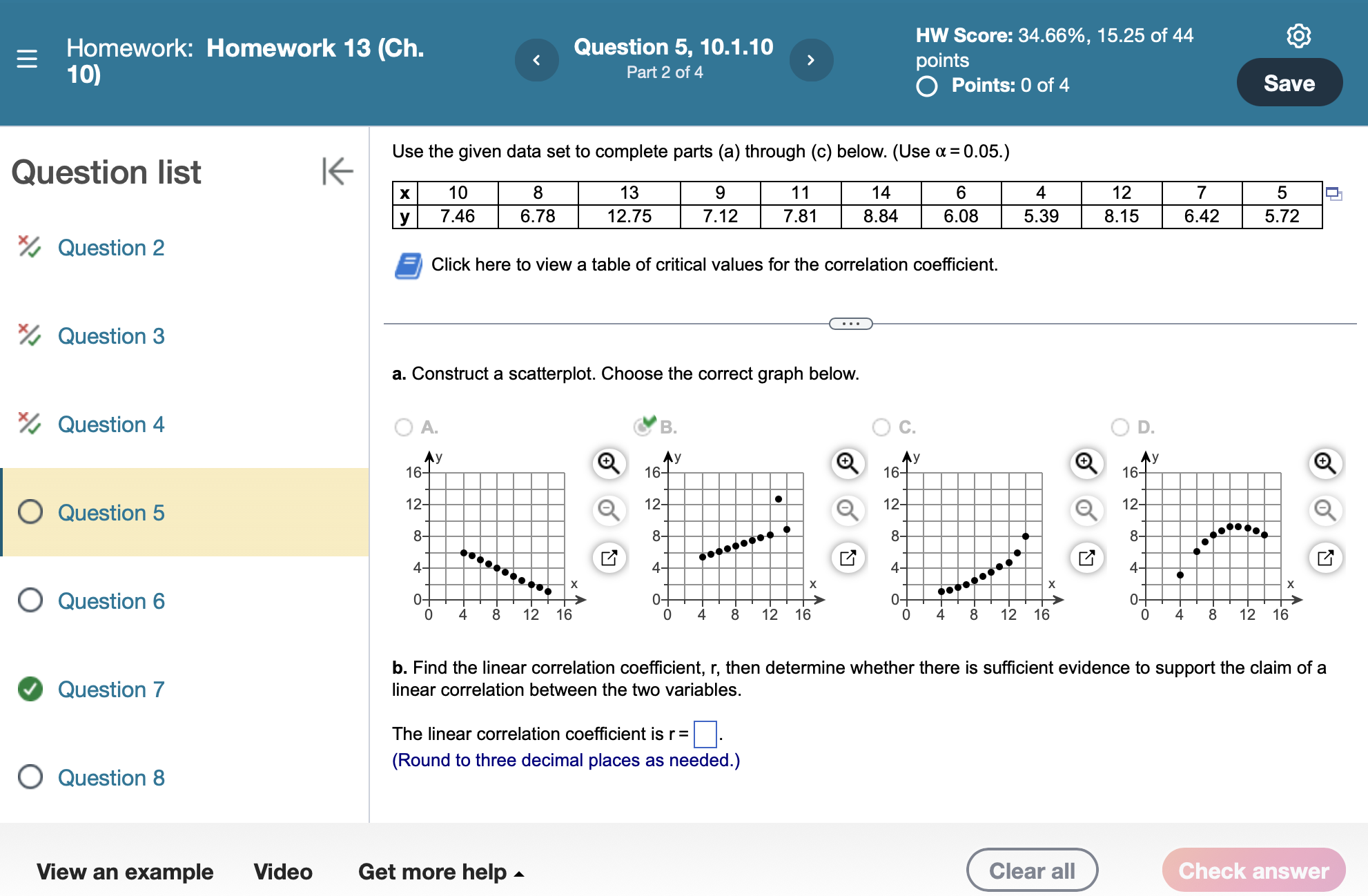 Solved Homework: Homework 13 (Ch. Question 5, 10.1.10 HW | Chegg.com