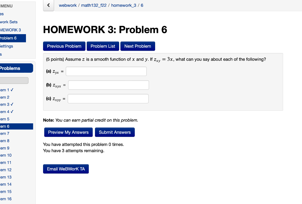 Solved MENU os work Sets MEWORK 3 (5 points) Assume z is | Chegg.com