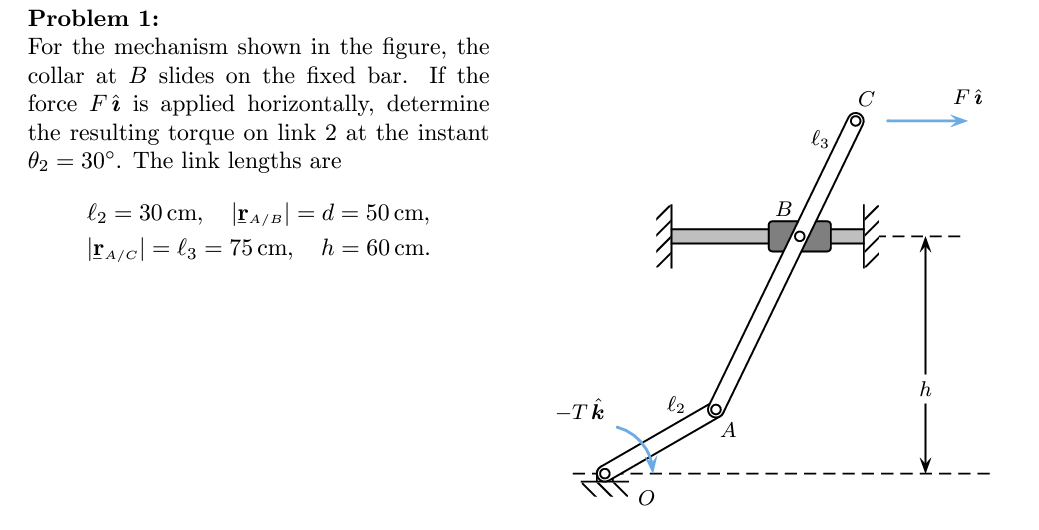 Solved Please Use Kinematics!Problem 1:For the mechanism | Chegg.com