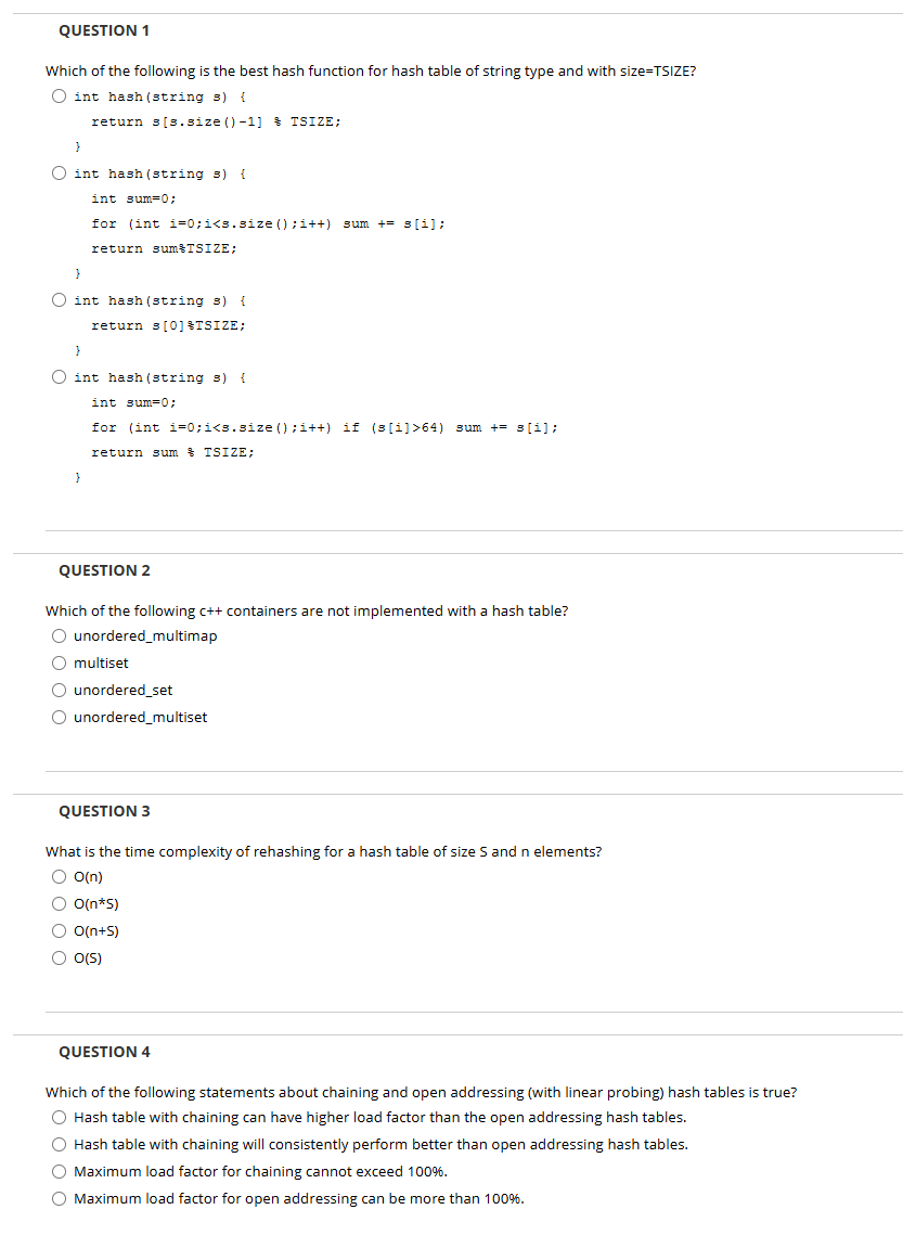 Solved Please answer all parts of questionQUESTION 1Which of | Chegg.com Solved Please answer all parts of questionQUESTION 1Which of | Chegg.com