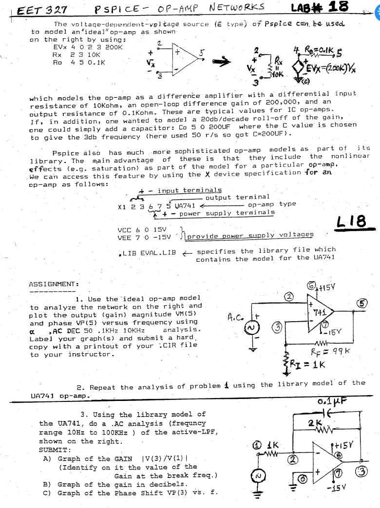 Solved Run PSPICE in order to produce: (A) a plot of the | Chegg.com