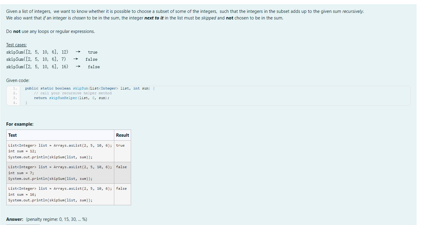 Solved Please read the question carefully and detailed java | Chegg.com