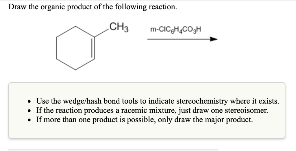 Solved Draw the organic product of the following reaction | Chegg.com