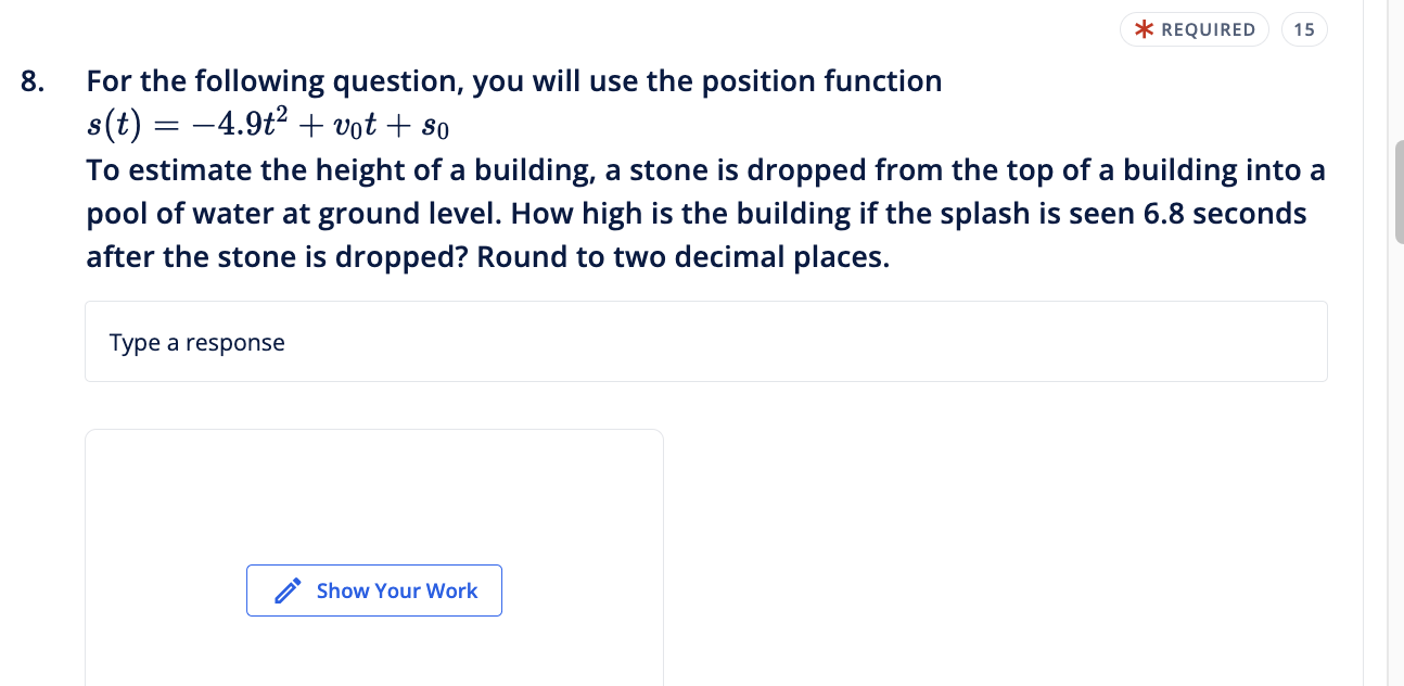 Solved For the following question, you will use the position | Chegg.com
