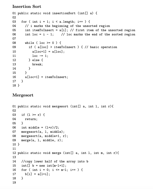 Problem 3 - Insertion Sort List the resulting array | Chegg.com