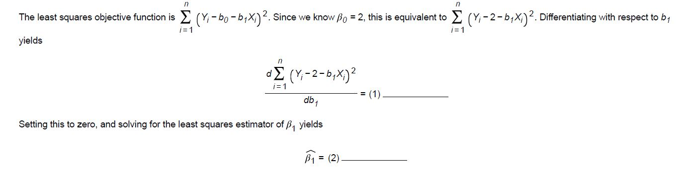 Solved N N The Least Squares Objective Function Is E