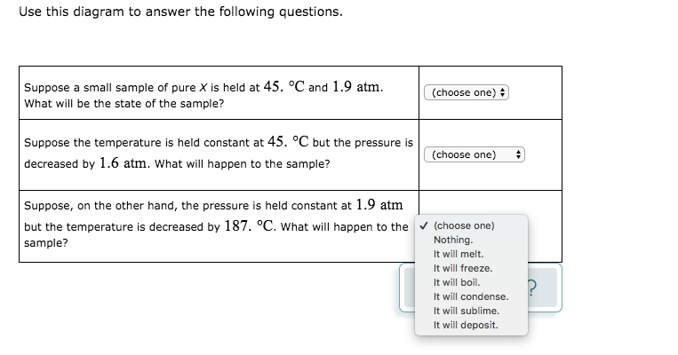 Solved O ADVANCED MATERIAL Using a phase diagram to predict | Chegg.com