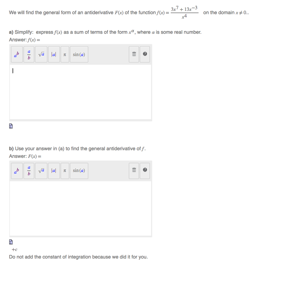 Solved We Will Find The General Form Of An Antiderivative Chegg solved-we-will-find-the-general-form-of-an-antiderivative-chegg