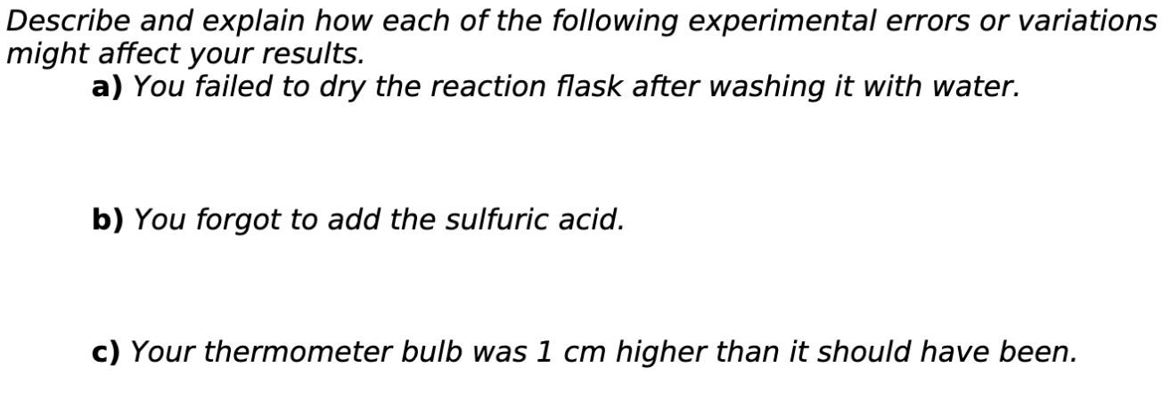 Solved escribe and explain how each of the following | Chegg.com