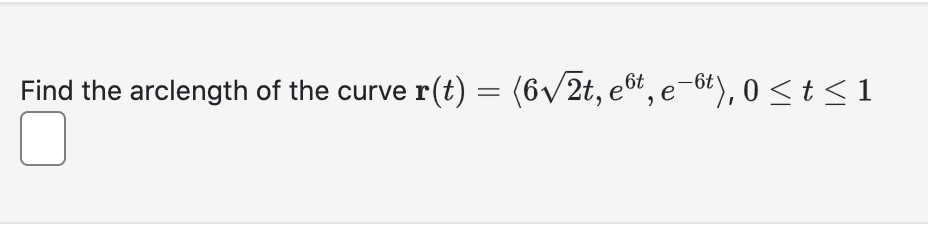 Solved Find the arclength of the curve | Chegg.com