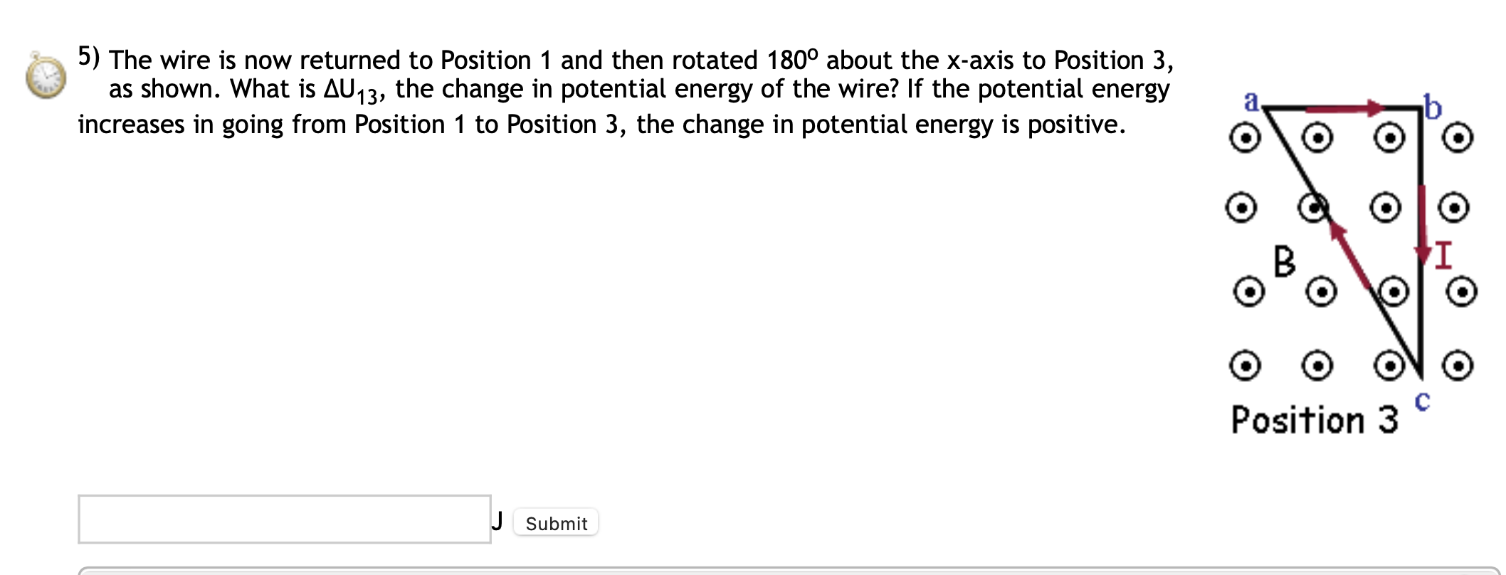 Solved A wire formed in the shape of a right triangle with | Chegg.com