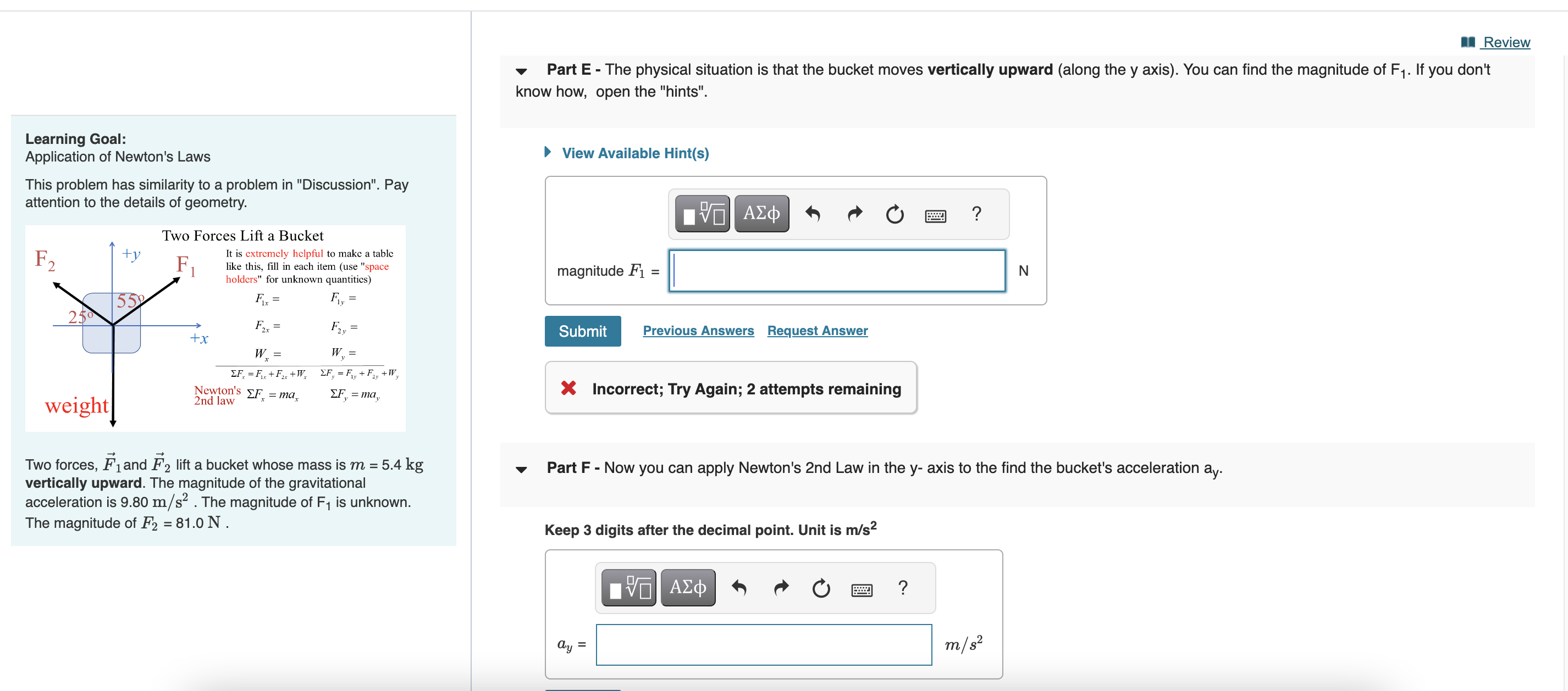 Solved Learning Goal: Application of Newton's Laws This | Chegg.com
