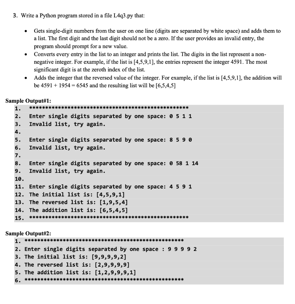 Solved 3 Write A Python Program Stored In A File L4q3 py Chegg