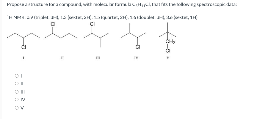 Solved Propose a structure for a compound, with molecular | Chegg.com