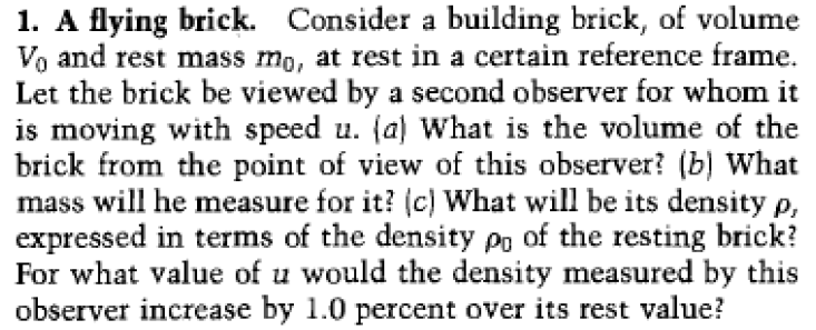 Solved 1. A flying brick. Consider a building brick, of | Chegg.com